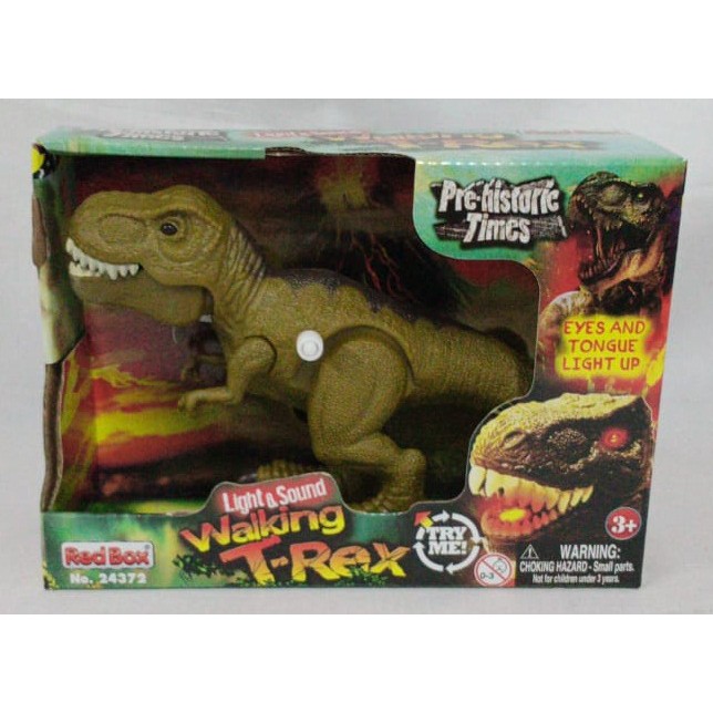 Jual Redbox Pre Historic Times T-rex Walking Light & Sound 24372 Mainan ...