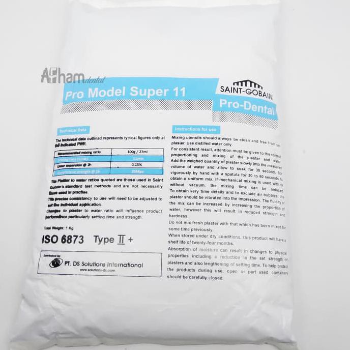 Jual DENTAL GIPS STONE MOLDANO PROBASE TYPE 2(biru) | Shopee Indonesia