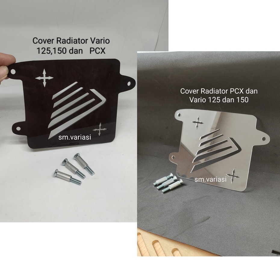 Jual Cover Tutup Radiator PCX Vario 125 150 Bahan Akrilik 3mm Free Baut ...