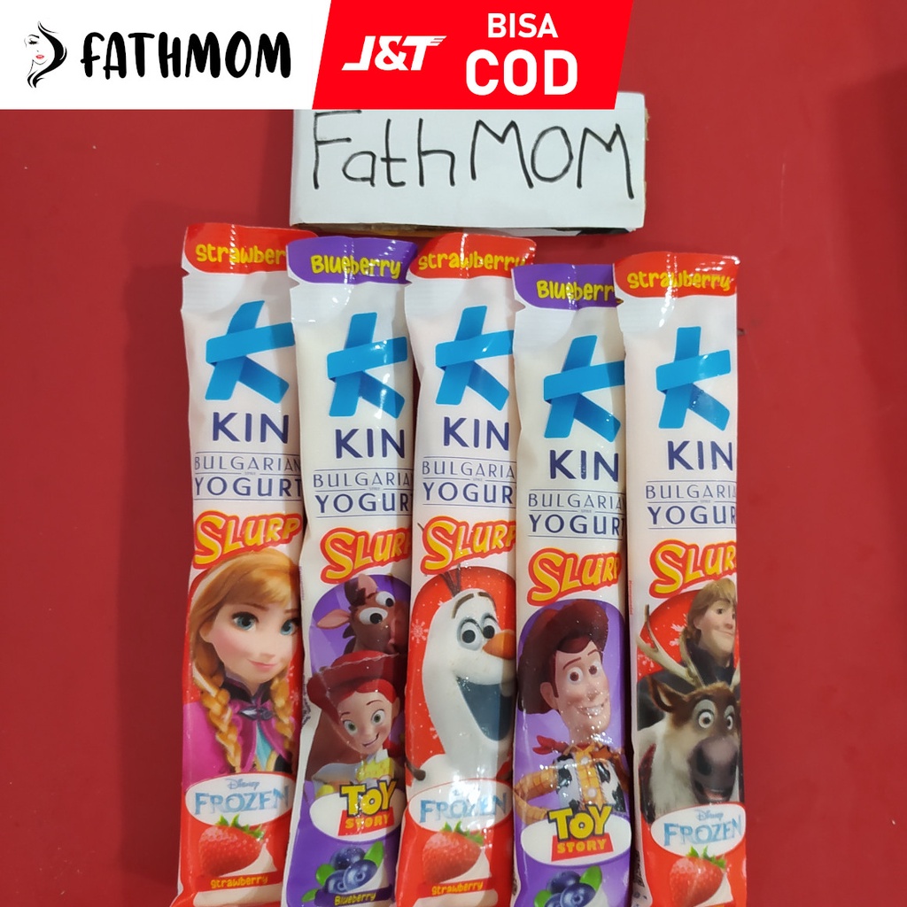 Jual KIN Bulgarian Yogurt Drink Slurp Strawberry, Blueberry Pack 45gr | Shopee Indonesia