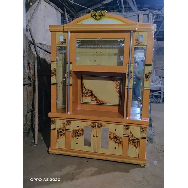 Jual Bupet tv pajangan rak tv meja tv kaca pintu 4 ukuran-+ 165x45x220 ...