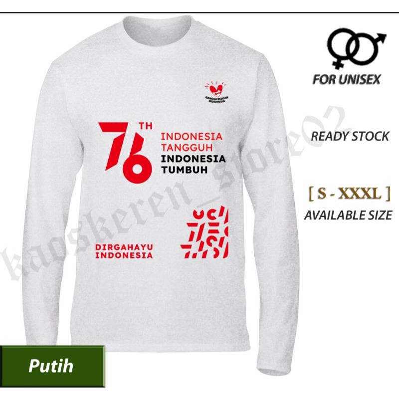 Jual t-shirt baju kemerdekaan Indonesia yang ke 76tahun baju distro kaos hut Ri baju pria lengan ...