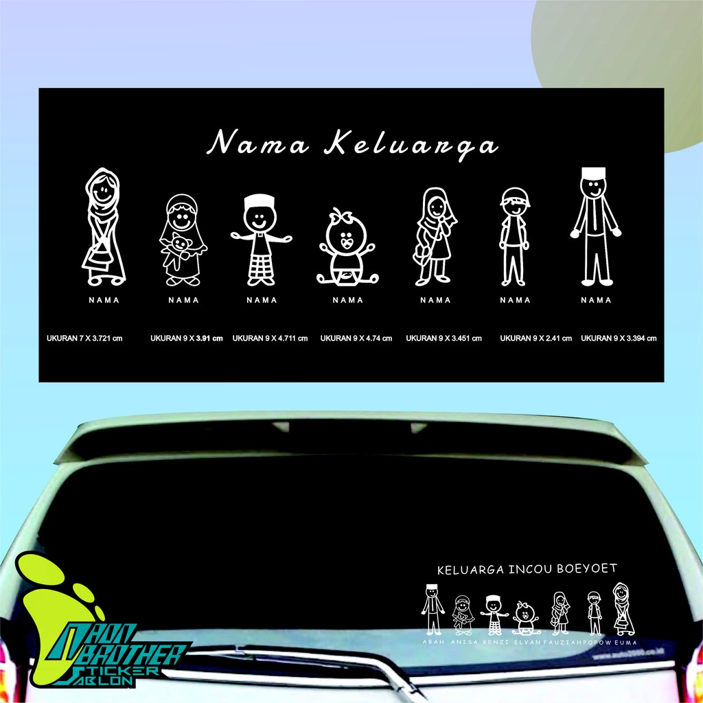 Jual stiker/ sticker karakter keluarga | Shopee Indonesia