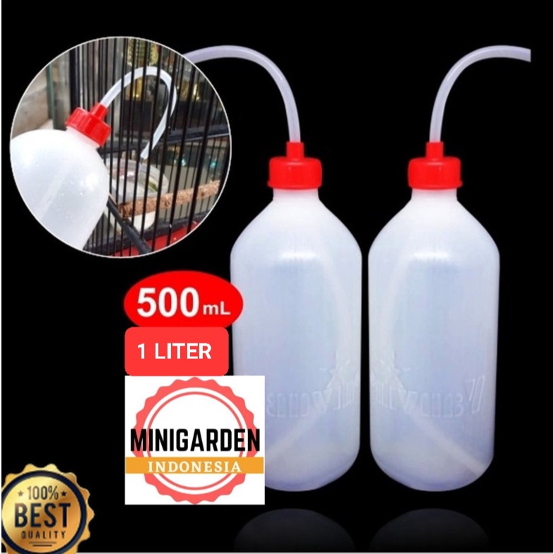 Jual BOTOL SELANG WADAH REFILL AIR MINUM BURUNG 500ML - 1000ML 1 LITER ...