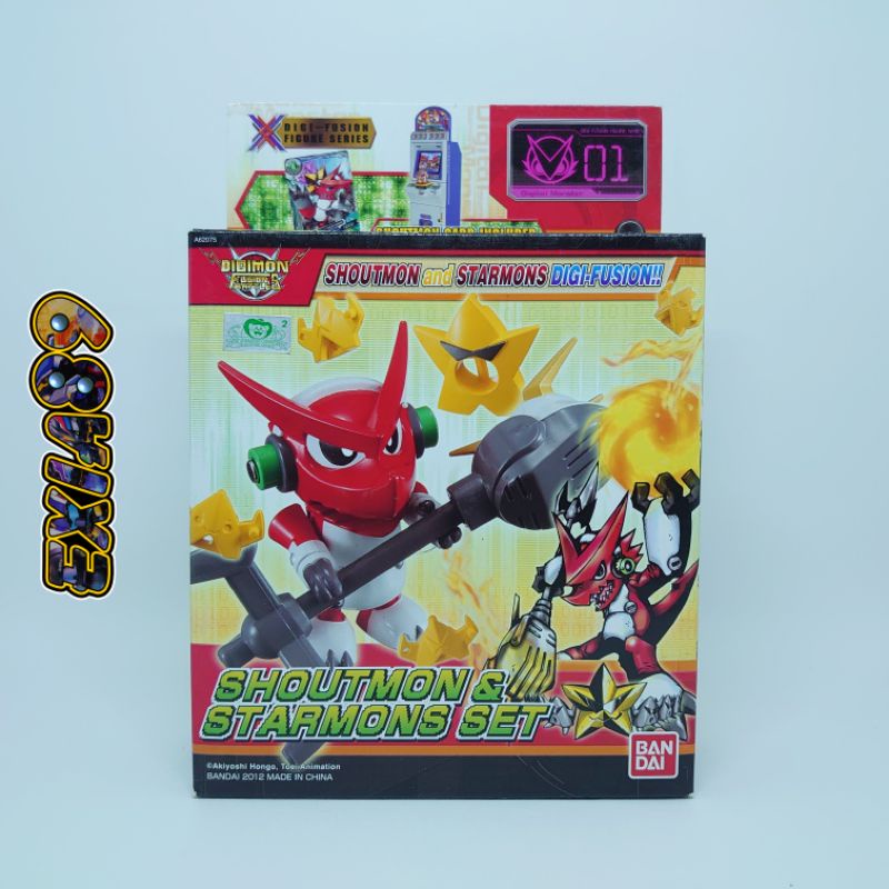 Jual DIGIMON XROS WARS DIGI FUSION 01 - SHOUTMON AND STARMONS BANDAI ...