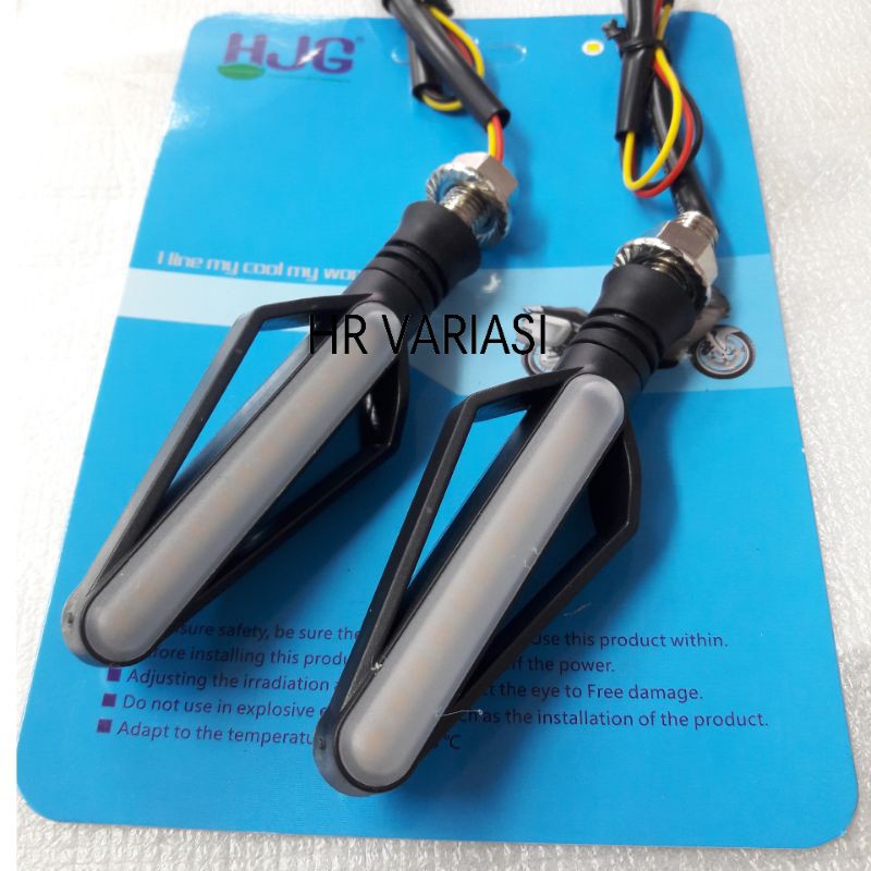 Jual lampu sen Motor Model Neon Slim super terang variasi 2in1 runing ...