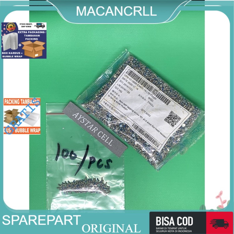Jual BAUT HP BAUT HANDPHONE UNIVERSAL 3MM ECERAN ISI 100 BAUT SEGALA ...