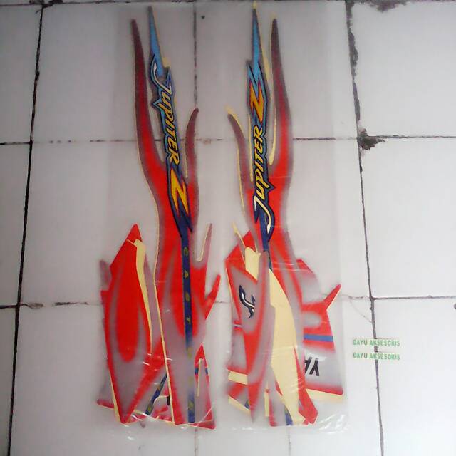 Jual Striping Jupiter Z cw 2005 orange silver | Shopee Indonesia