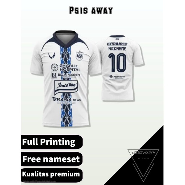 Jual Jersey PSIS Away Full Printing | Shopee Indonesia