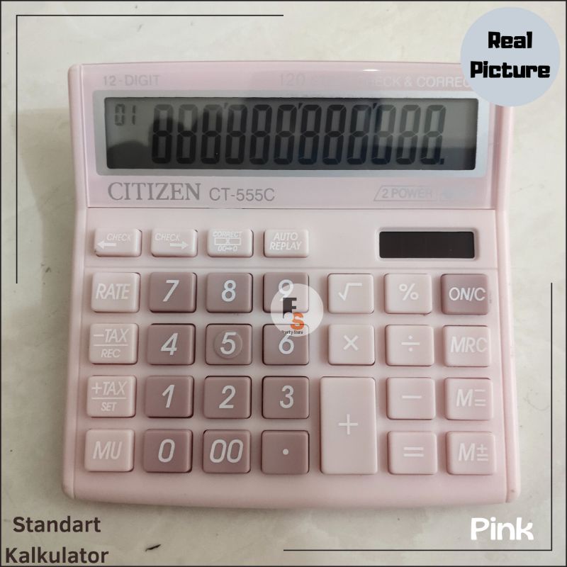 Jual Kalkulator Calculator Meja Dagang 12 Digit Ukuran Sedang Warna ...