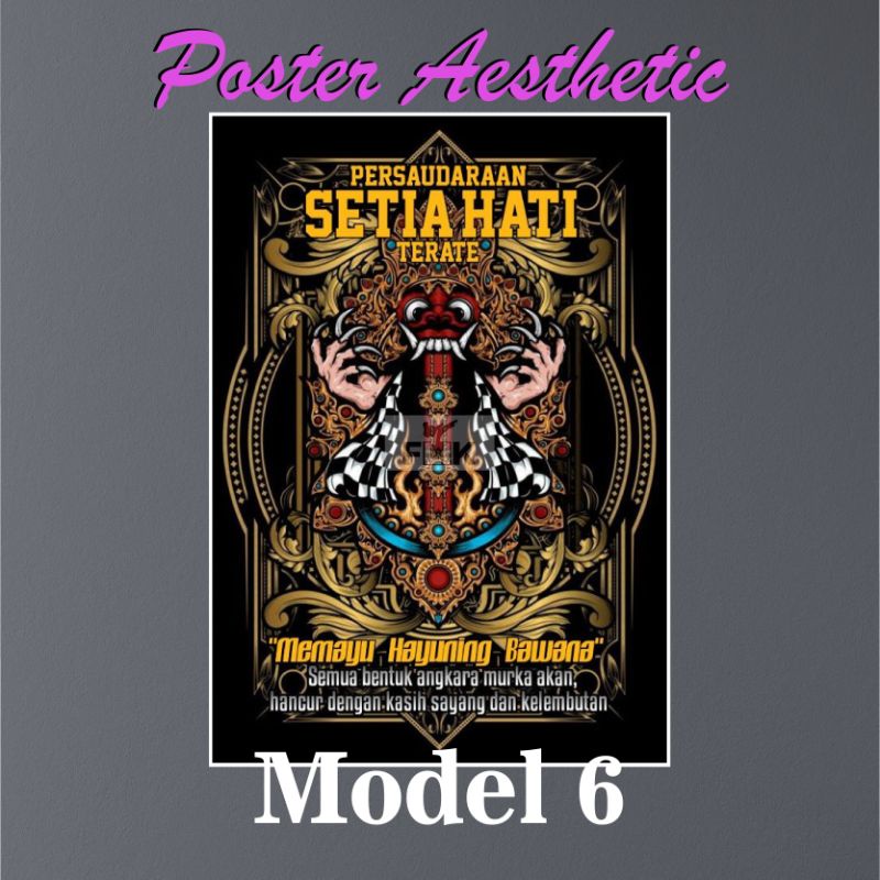 Jual POSTER PSHT AESTETHIC A5 / HIASAN DINDING PSHT SERI 1 | Shopee ...