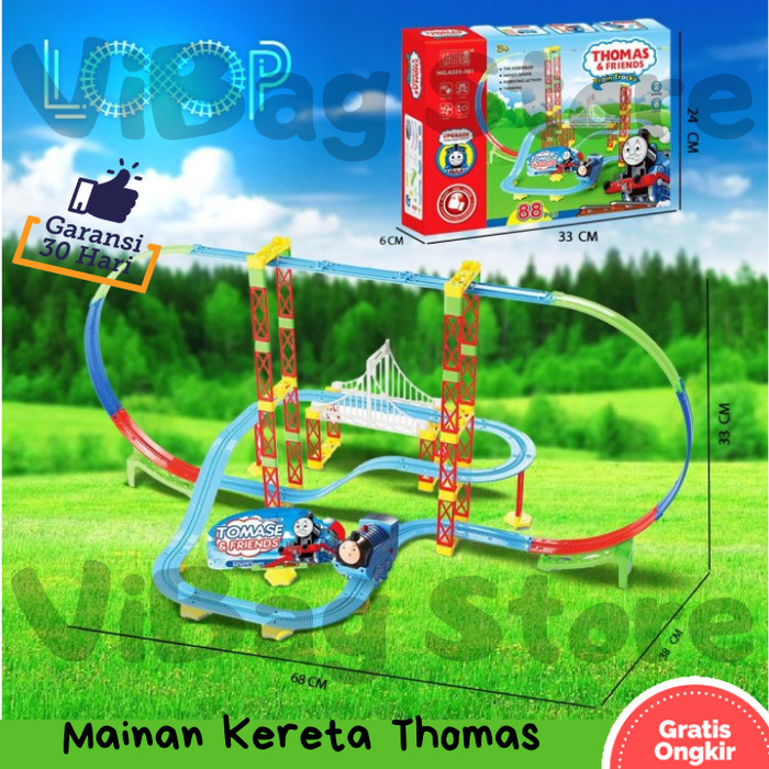 Jual Thomas Train Mainan Mobil Kereta Set Track Tangga Slide Seluncur ...