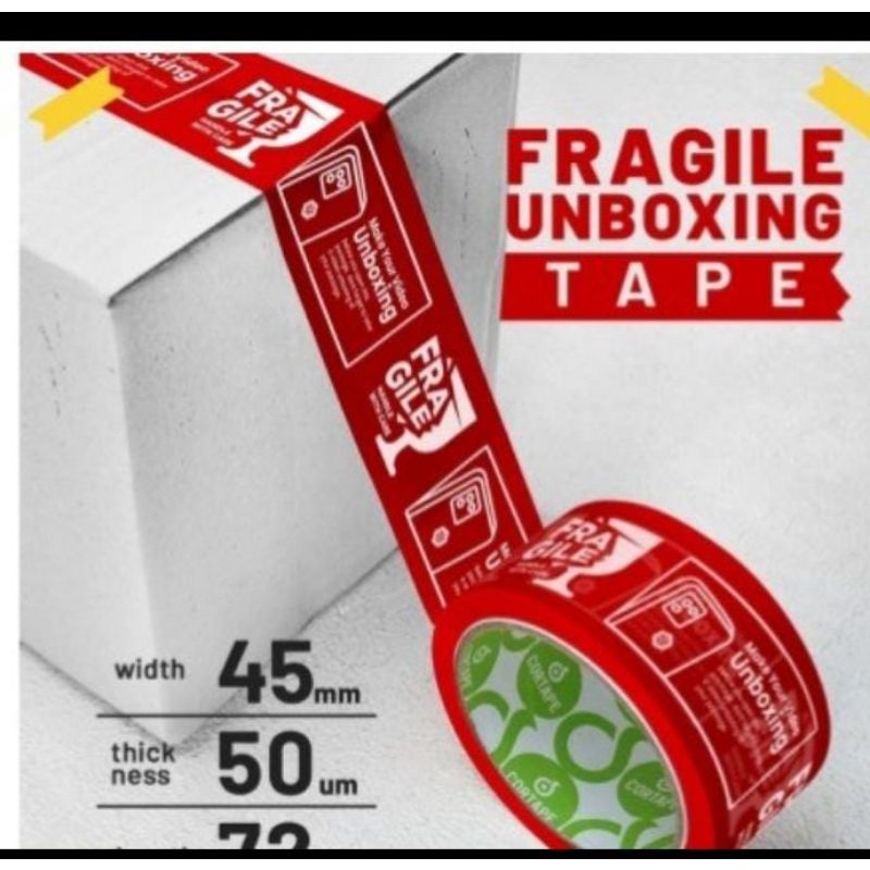 Jual Sticker Lakban Fragile Video Unboxing Barang Murah | Shopee Indonesia