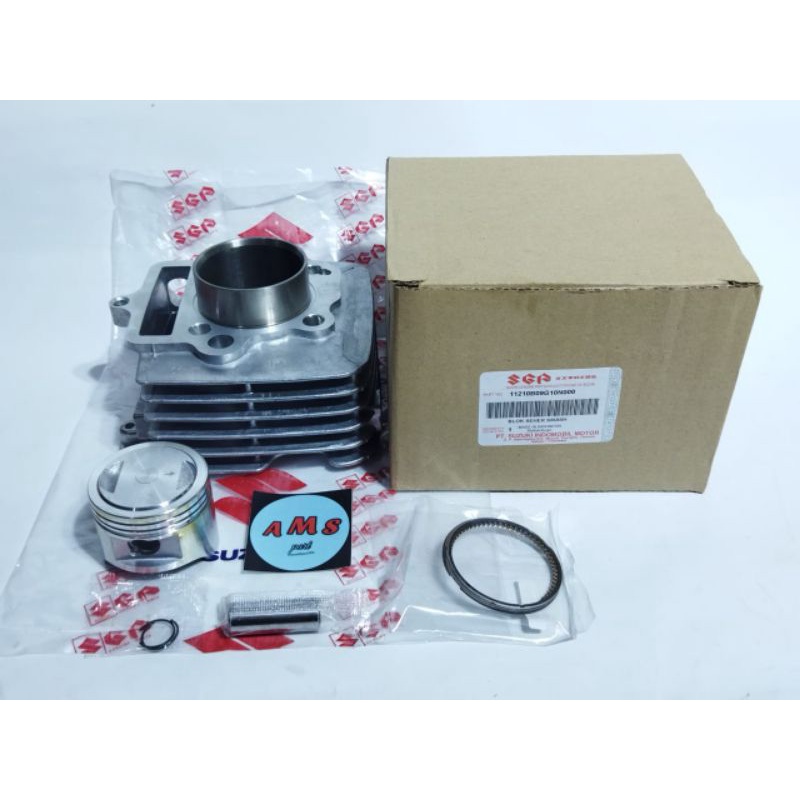 Jual BLOCK SEHER SET PISTON KIT BLOK SUZUKI SMASH 110 YGP SILINDER SMASH | Shopee Indonesia