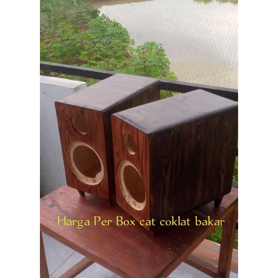 Jual Box Speaker Custom DIY 5" Kayu Jati Belanda Plitur Bakar | Shopee ...