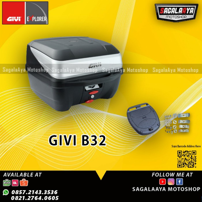 Jual motor-box- box motor givi b32n bold b32 monolock system mp60n -box ...