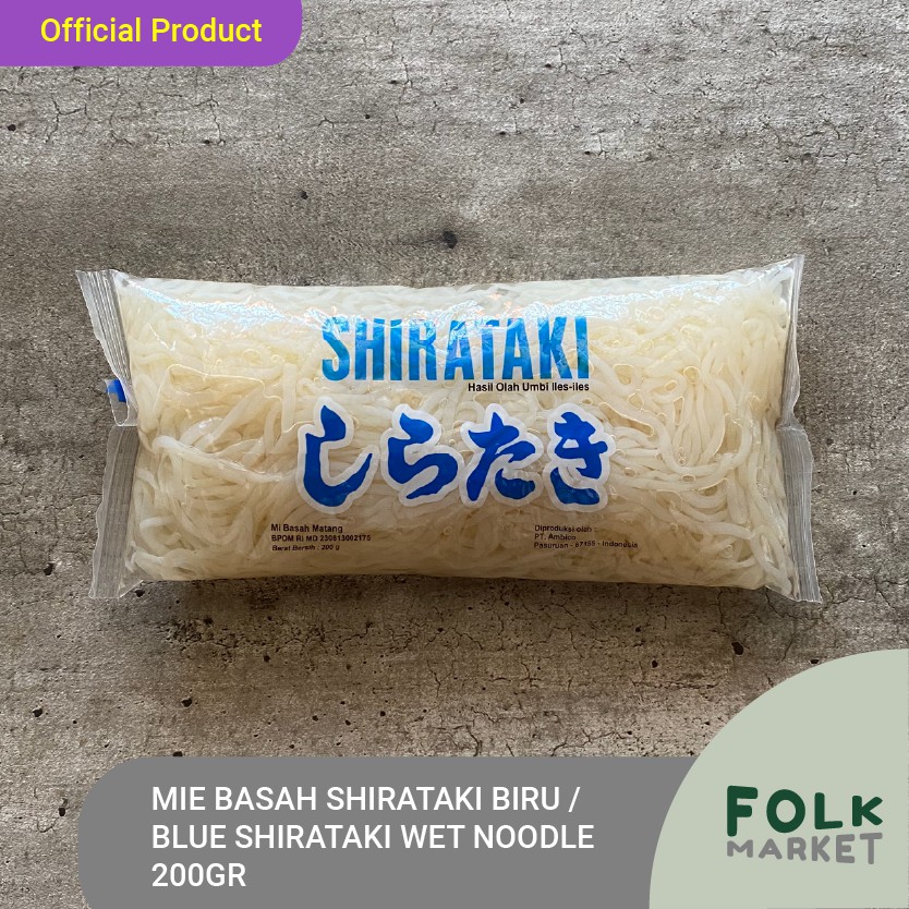Jual Mie Basah Shirataki Biru / Blue Shirataki Wet Noodle / Mi ...