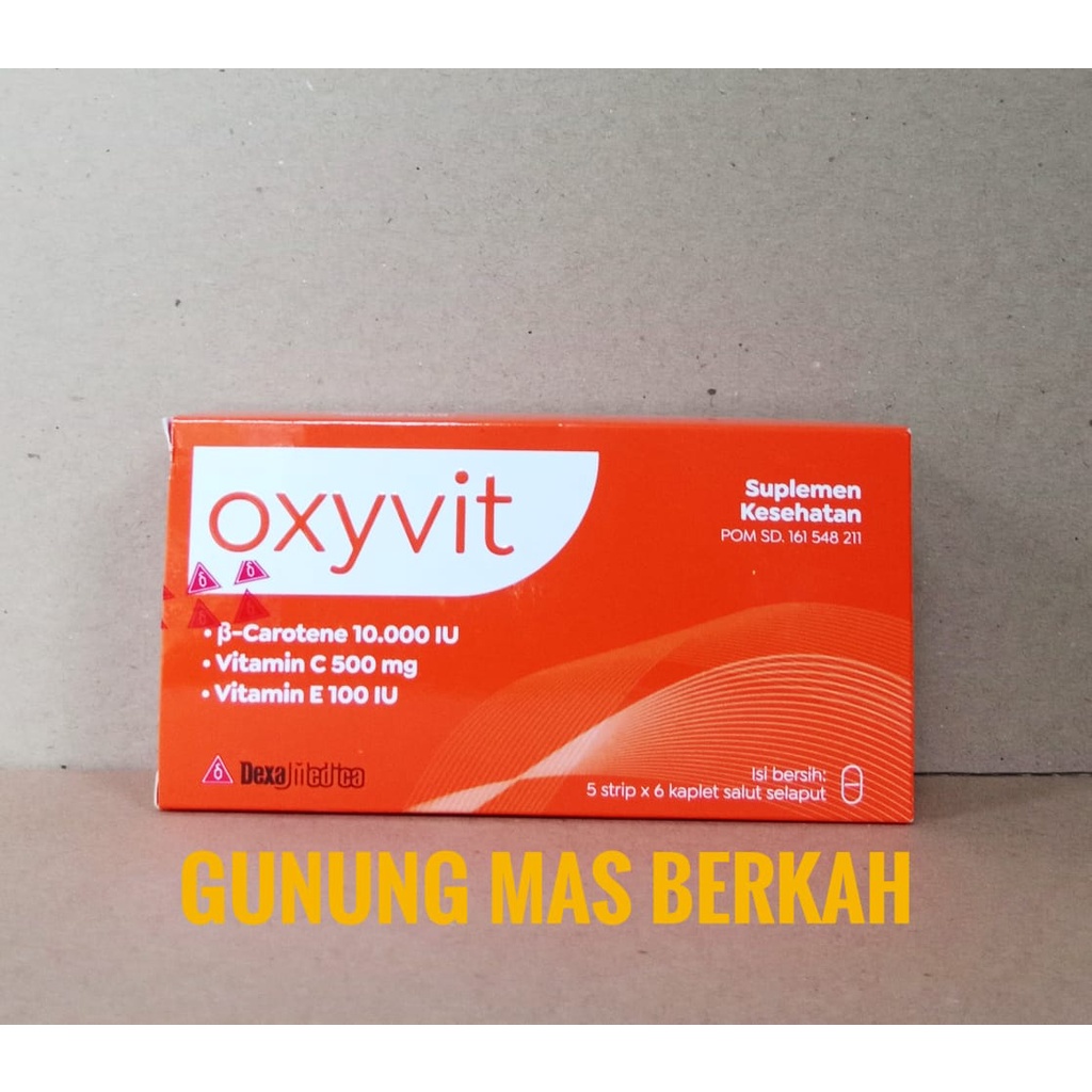 Jual OXYVIT Oxyvit Kaplet - membantu pemulihan dan pencegahan penyakit ...