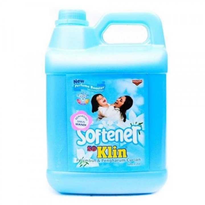 Jual So Klin Softener Biru Jerigen 4L | Shopee Indonesia