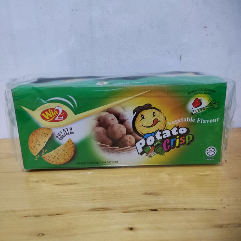 Jual Win Win Potato Cracker Crips Vegetable Flavour 600gr | Shopee ...
