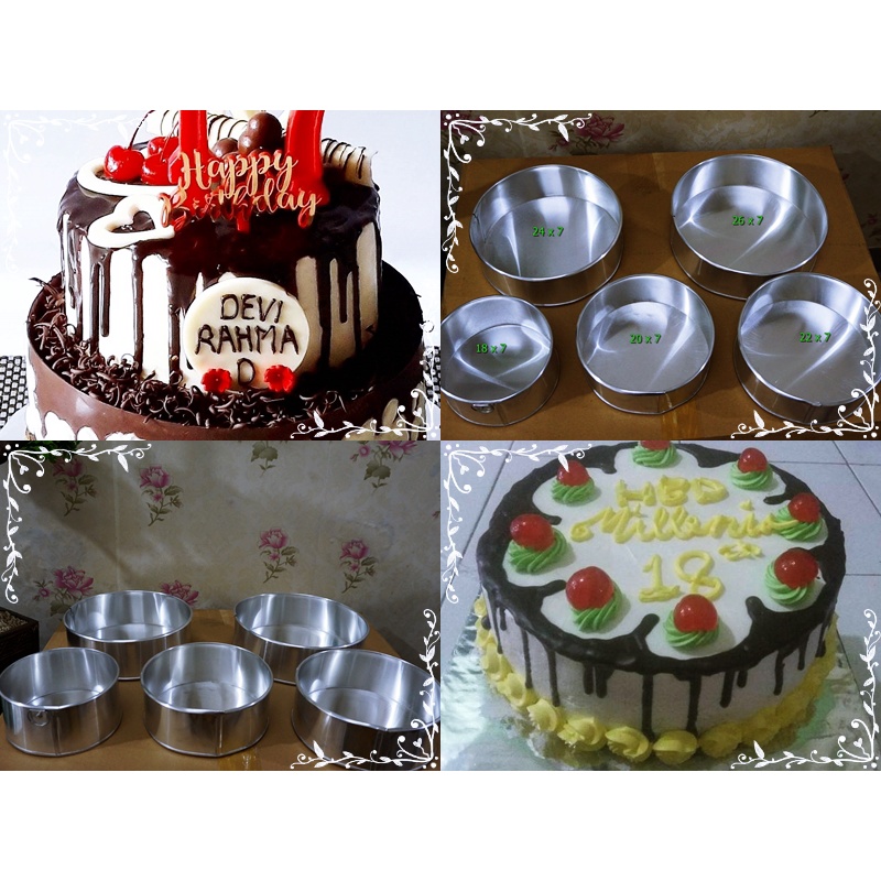 Jual Loyang Bulat Cake Bolu Cetakan Kue Tart Bundar Puding Cokelat ...