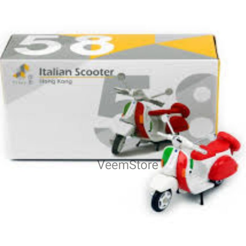 Jual Die Cast 1:64 Vespa Italian Scooter [Tiny] ATC64237 | Shopee Indonesia