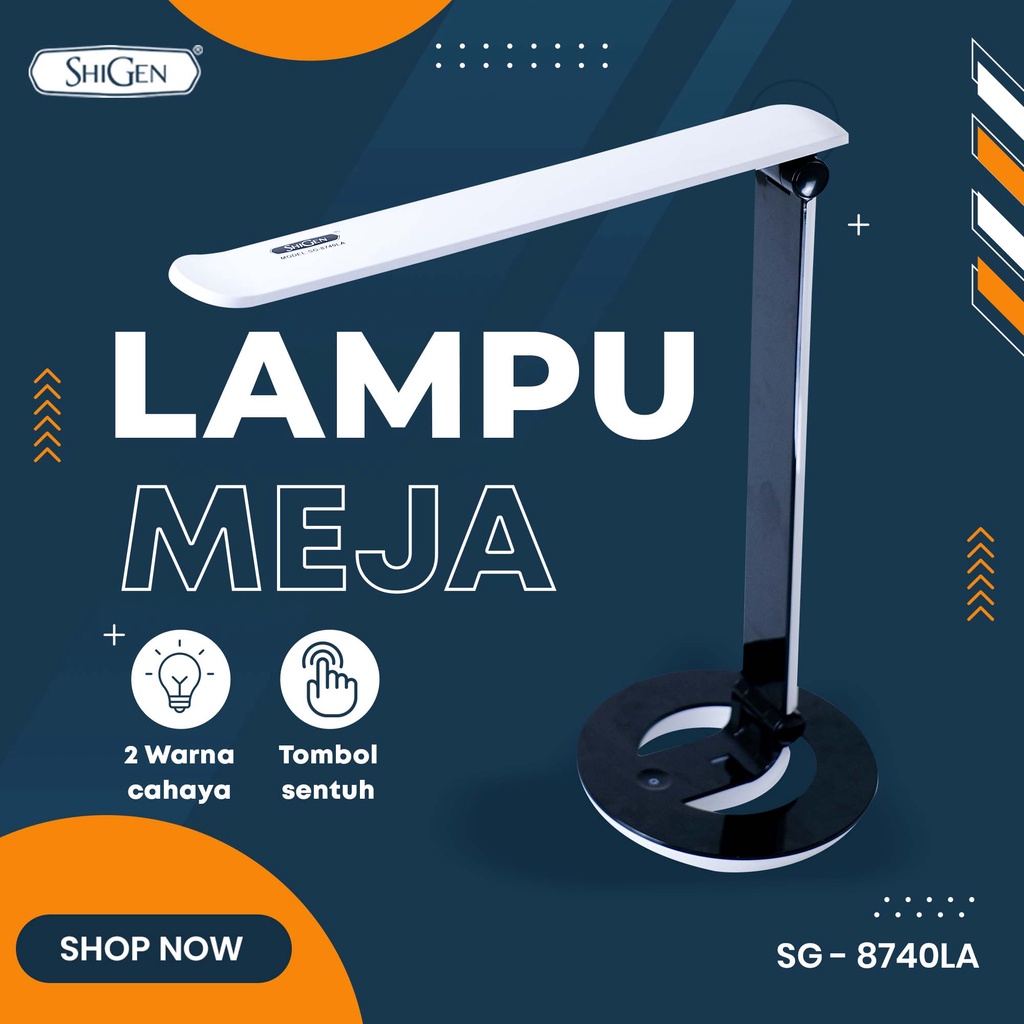 Jual Lampu Meja Lipat LED 2 Warna Body Besar Shigen SG-8740LA | Shopee ...