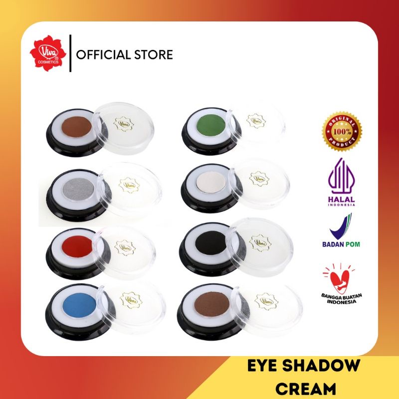 Jual Viva Eyeshadow Cream ( putih,silver,hitam,coklat,biru,hijau,cok ...