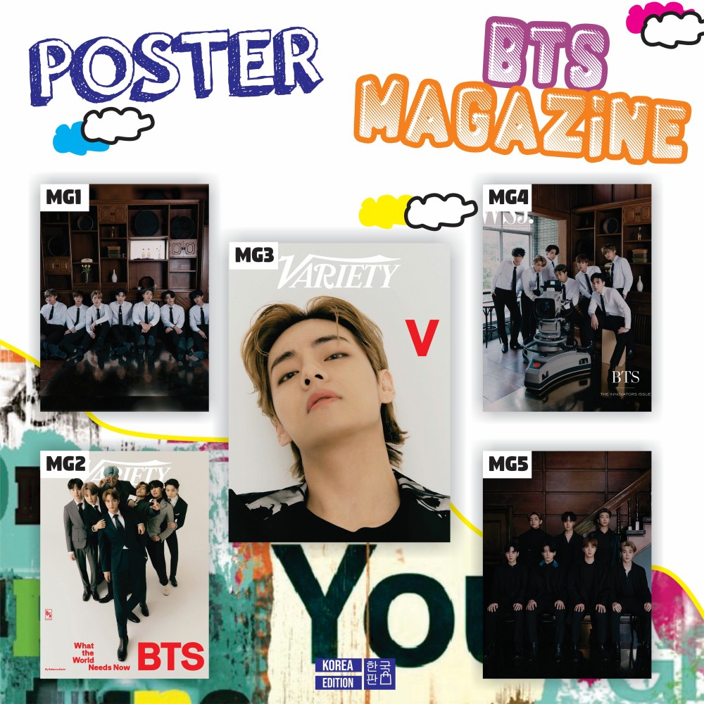 Jual Poster BTS MAGAZINE BANGTAN BOYS RM JIN SUGA JHOPE JIMIN V JK ...