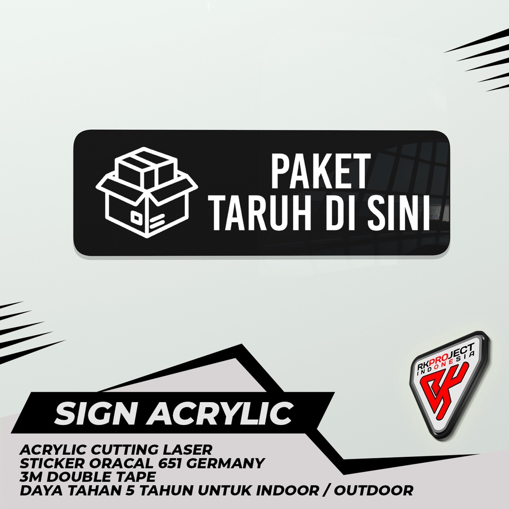 Jual SIGN BOARD AKRILIK PAKET TARUH DISINI | Shopee Indonesia