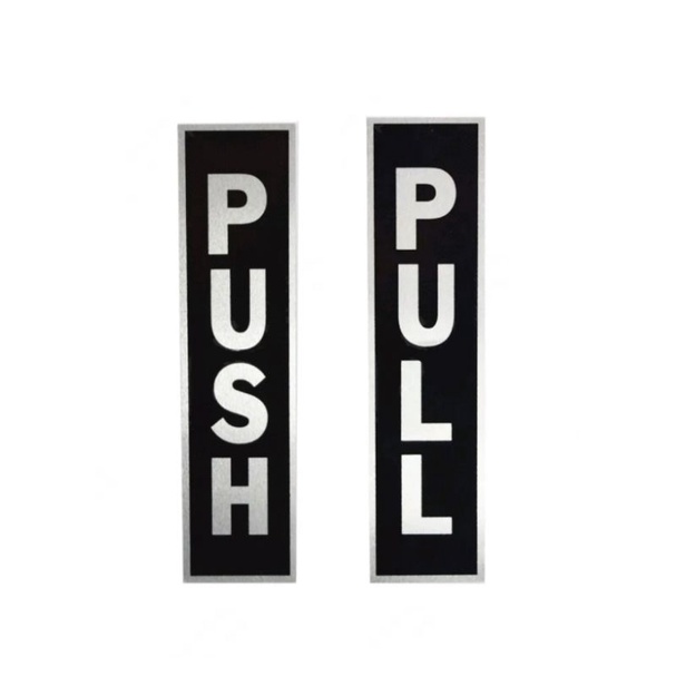 Jual set stiker pull dan push bahan aluminium | Shopee Indonesia