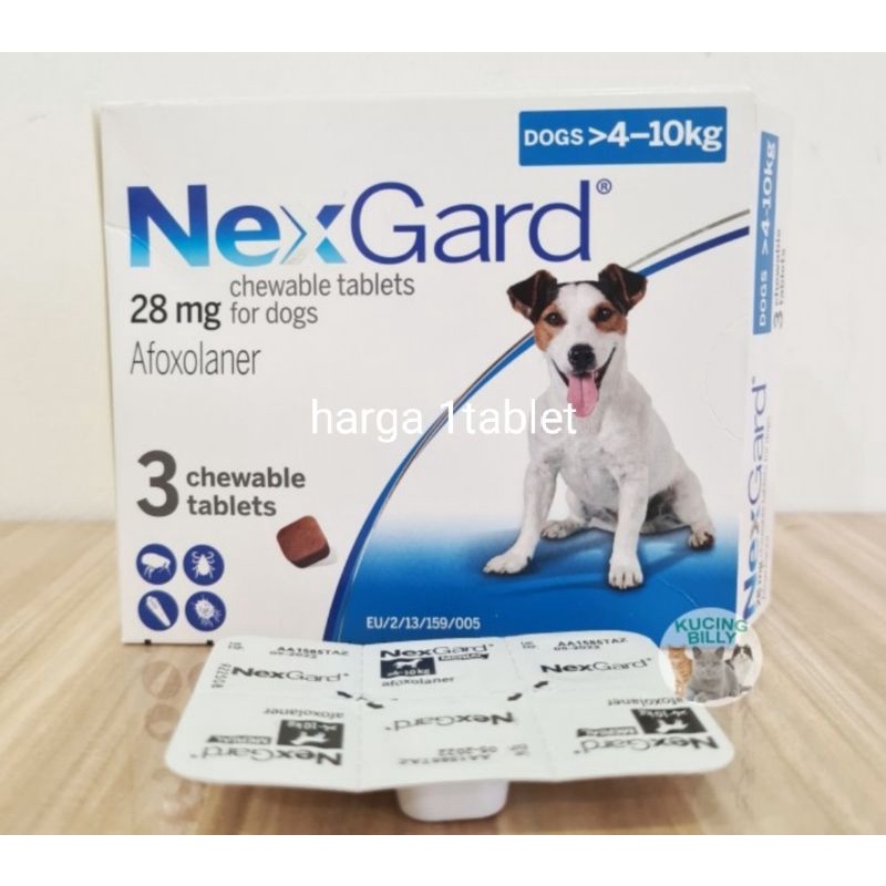 Jual Nexgard 4-10kg For Medium Dogs Obat Kutu Demodex Anjing Sedang 1tablet | Shopee Indonesia