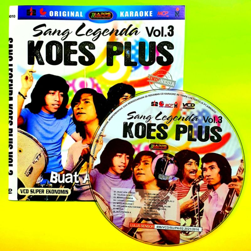 Jual KASET ASLI ORIGINAL KOES PLUS TERBAIK-LAGU KOES PLUS TERLARIS | Shopee Indonesia