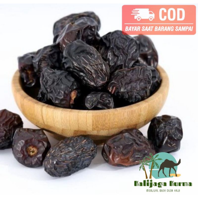Jual Kurma Ajwa kemasan 1kg premium grade A1/kurma ajwa nabi/kurma ajwa ...