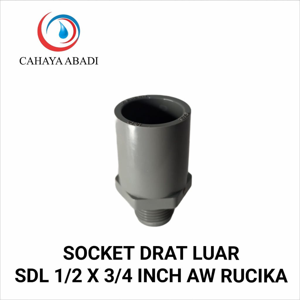 Jual GROSIR - SOCKET DRAT LUAR - SDL - FITTING PIPA PVC - 1/2 x 3/4 ...