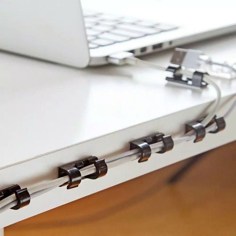 Jual Organizer Perapi Klip Kabel Listrik Tempel Meja Lemari Dinding ...