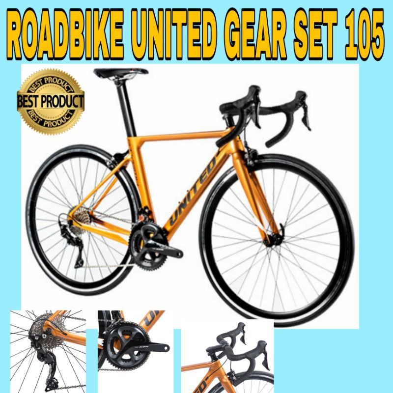 Jual SEPEDA BALAP ROADBIKE ROAD RACE RACING FULL BIKE UNITED SHIMANO ...