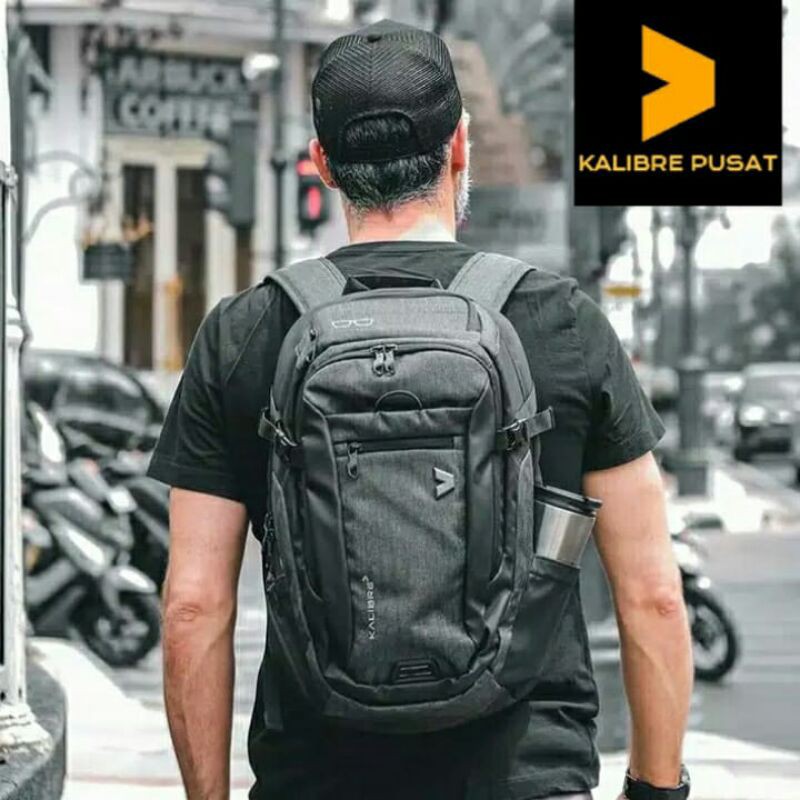 Jual BACKPACK KALIBRE HUXLEY 20L HITAM ORIGINAL TAS RANSEL LAPTOP TAS KULIAH TAS KERJA | Shopee ...