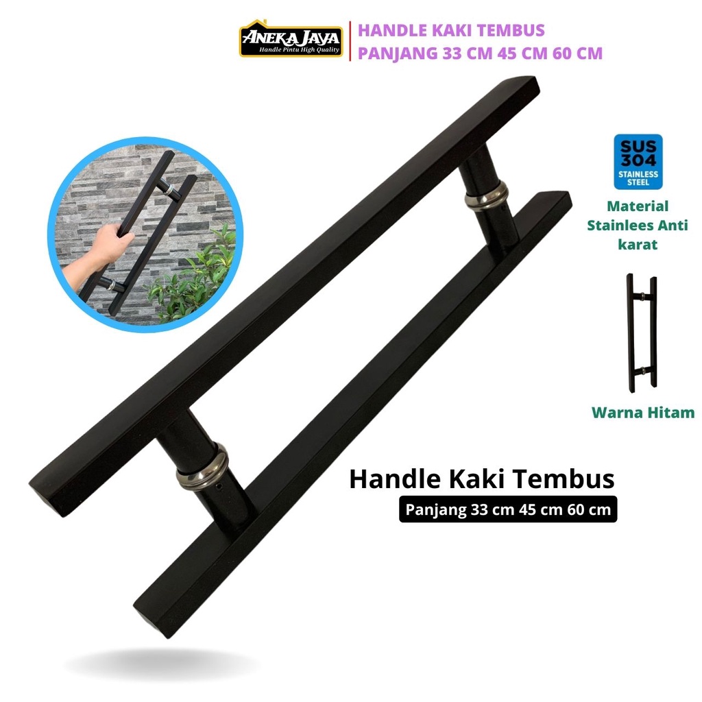 Jual Handle Gagang Pintu Rumah Panjang 60 cm 45 33 Tipe Kaki Tembus ...