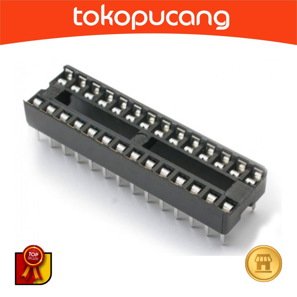 Jual Soket IC 28p 28pin 28 p pin soket kaki atmega Socket Dip | Shopee ...