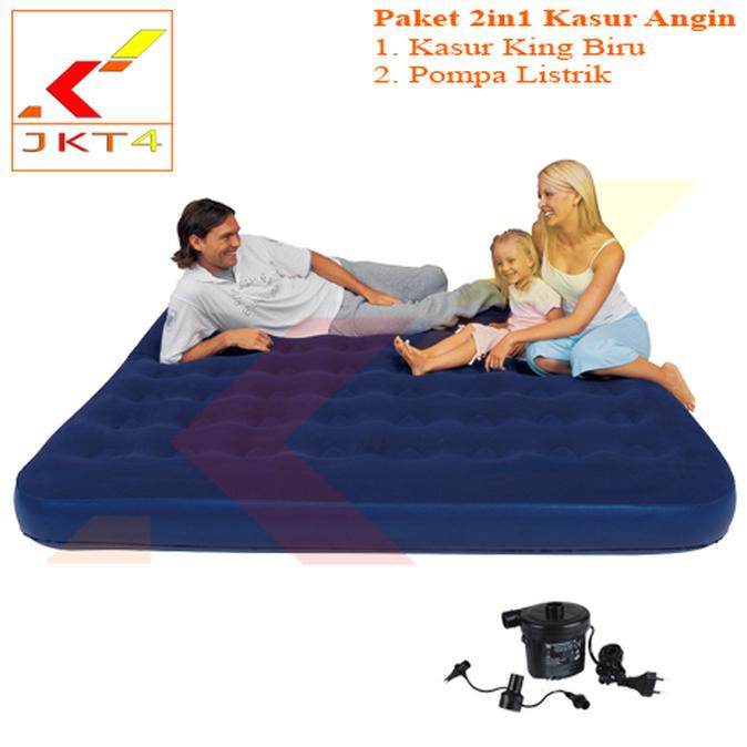 Jual Kasur Angin King + Pompa Listrik (Bestway) | Shopee Indonesia