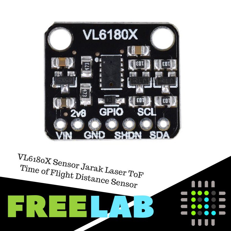 Jual VL6180X Sensor Jarak Laser ToF Time of Flight Distance Sensor 5-200mm | Shopee Indonesia