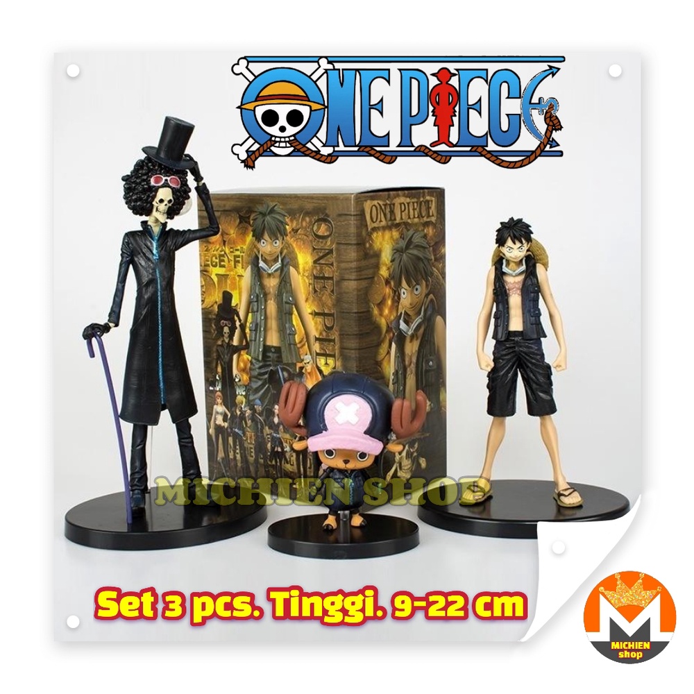 Jual Action Figure Miniatur Pajangan ONE PIECE GLM GOLD MOVIE Set Isi 3 ...