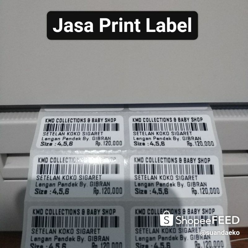 Jual Cetak Label Harga - Cetak label Barcode - Cetak Barcode harga ...