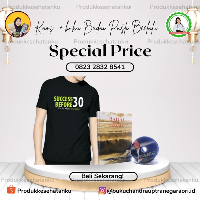 Jual Buku Chandra Putra Negara Badai Pasti Berlalu Success before 30 SB30 Original Free TTD ...