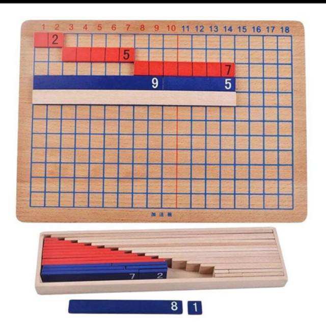 Jual Matematika Montessori Addition Strip Board | Shopee Indonesia
