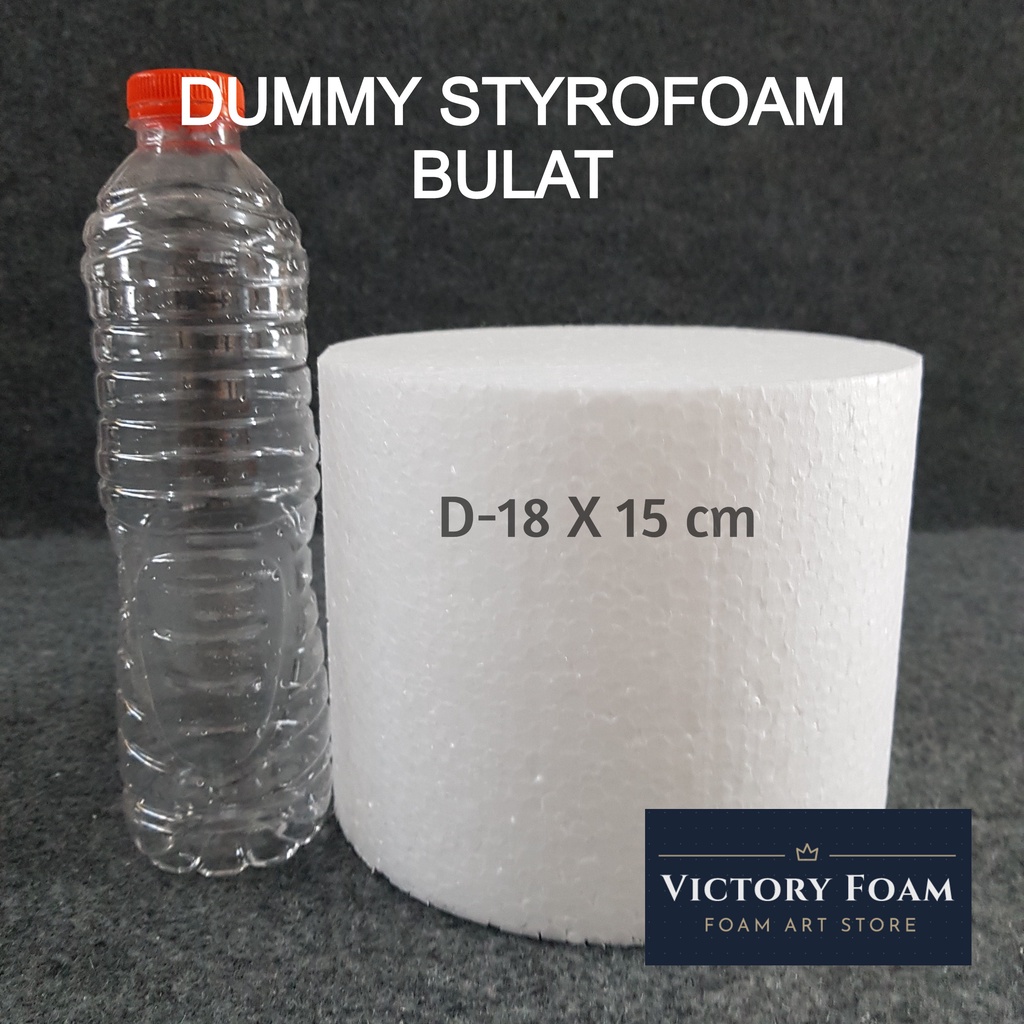 Jual Dummy Styrofoam Bulat D. 18cm x 10cm | Shopee Indonesia