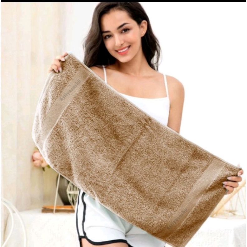 Jual Handuk Muka leher Salon Babershop Polos Coklat Murah Meresap ...