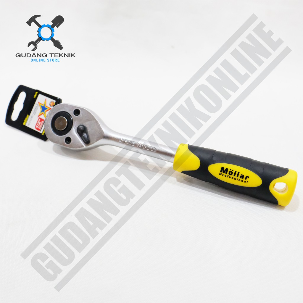Jual Mollar Gagang Ratchet / Stang Kunci Shock Sock Sok Rachet 1/2 Inch ...