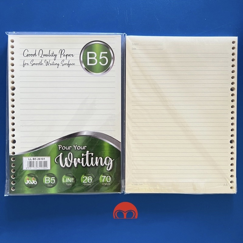 Jual Loose Leaf CREAM Colour A5 B5 Warna Krem Kertas Binder | Shopee ...